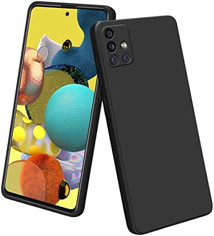 LIRAMARK Silicone Soft Back Cover Case for Samsung Galaxy A51 (Black ...