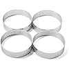 Amazon.com: Guowall Stainless Steel Round Tart Ring Metal Perforated ...