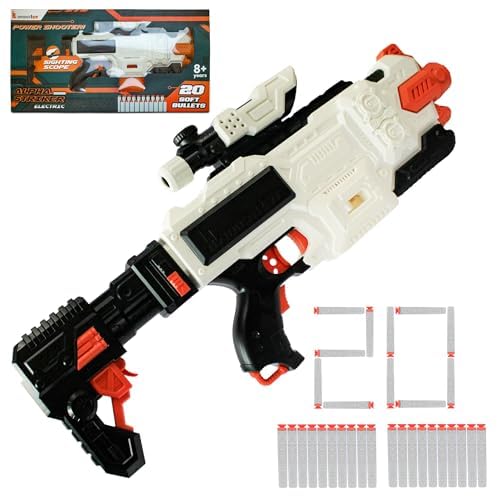 ZOROW 60cm Soft Foam Bullet Blaster Battery Operated Alpha Striker ...