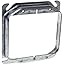 Hubbell-Raco 777 Raised 1/4-Inch, 4-Inch Square Mud-Ring for 2 Devices ...