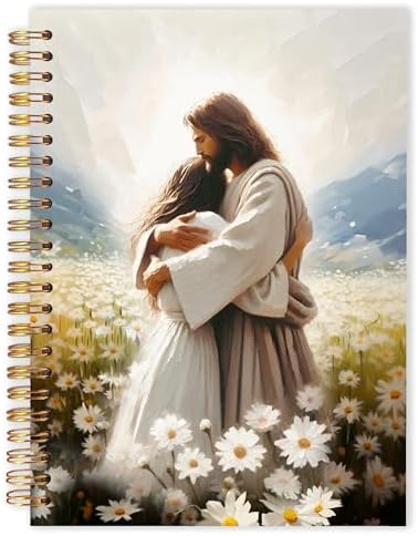 Qabliqo Jesus Christian Spiral Notebooks, Christian Gift Journal for ...