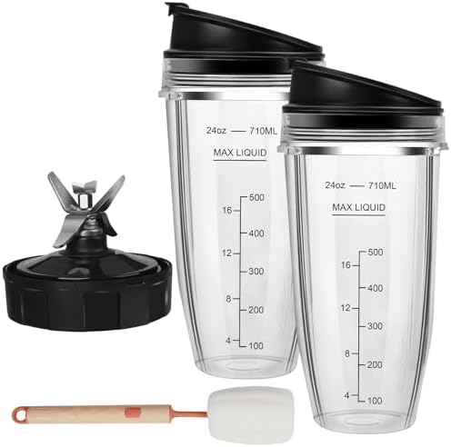 Amazon.com: Blender Replacement Parts for Ninja, 2 24oz Ninja Blender ...