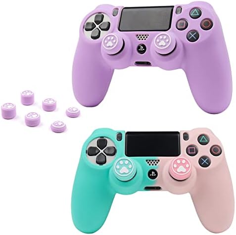 Amazon.com: RALAN 2PCS PS4 Controller Skin Silicone, Non-Slip Grip ...