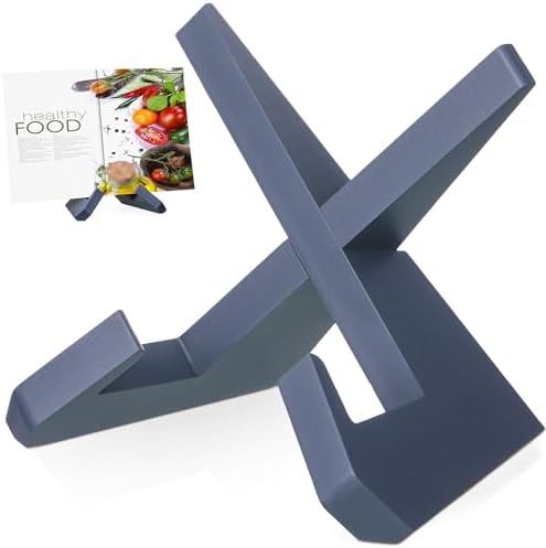 Amazon.com: Sunnychicc Cookbook Stand for Kitchen, Recipe Book Holder ...