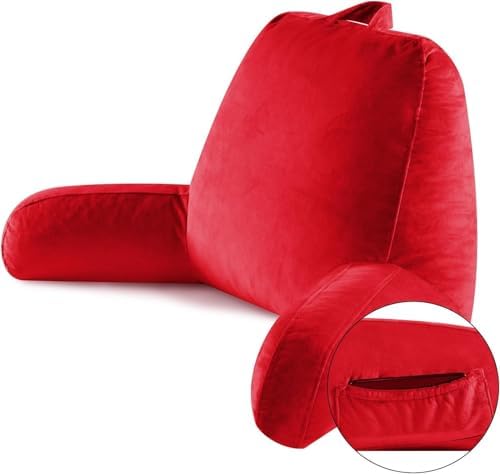 Amazon.com: OAISZ Reading Pillow for Sitting in Bed Adult, Reading Pillow with Shredded Memory ...