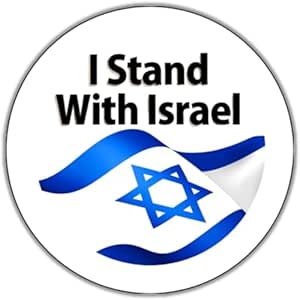 UNIq I Stand with Israel Flag Sticker Israeli Flags Decal Support ...