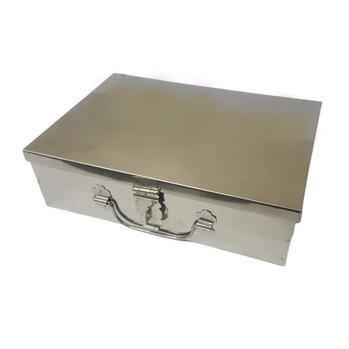 Buy GinoSet® Stainless Steel Storage Boxes ,Cash Peti , Pooja Peti ...