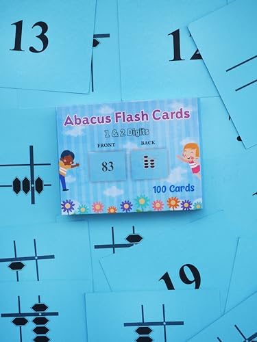 Buy Abacus Flash Cards for Kids, 100 Cards Set, for Improving Math ...