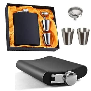 Buy DIVUE Stainless Steel 8oz Hip Flask Wine Pocket Container Alcoholic ...