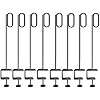 Amazon.com : Outdoor String Light Poles 8 Pack 15.7" for Garden ...