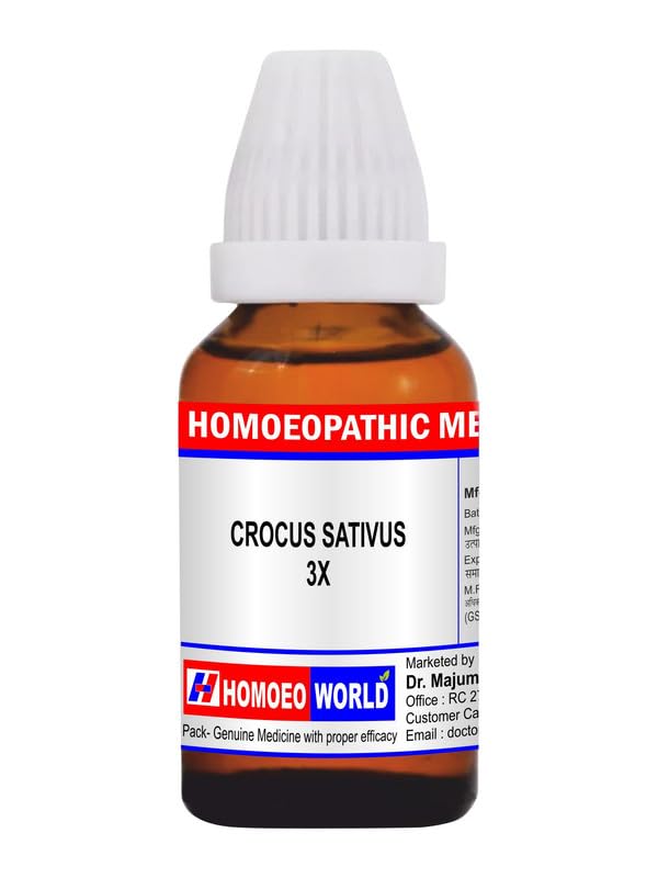 Buy CROCUS SATIVUS 3X 10ml | Homeopathic Medicine | Dilution | Crocus ...