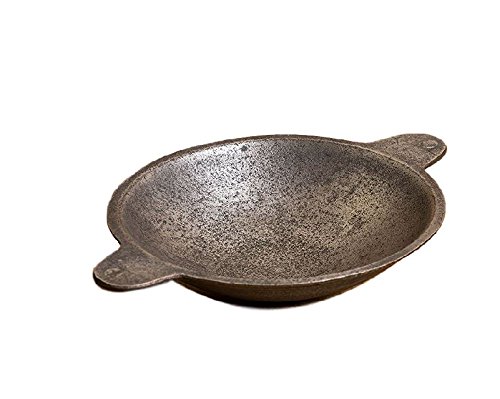The VillageFair Cast Iron Appa Chatti (with Lid) : Amazon.in: Baby Products
