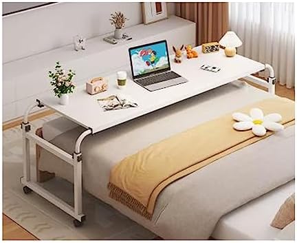 Amazon.com: Over Bed Table Computer Laptop Table Overbed Table with ...
