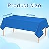 Amazon.com: 3 Pack Royal Blue Plastic Tablecloth for Rectangle Tables ...