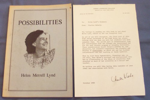 Possibilities: Helen Merrell Lynd: Amazon.com: Books