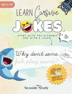Cursive Handwriting Workbook for Kids Ages 8-12 with Jokes & Riddles ...