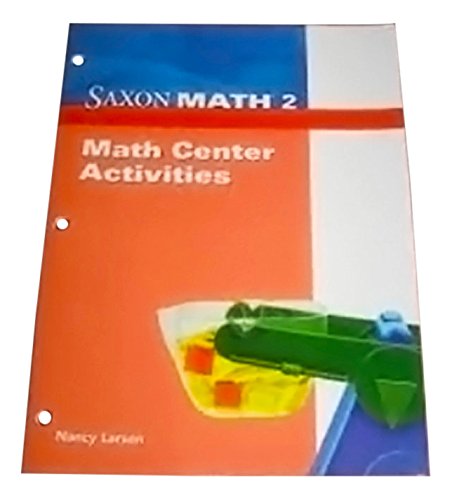 Amazon.com: Saxon Math 2: Math Center Activities: 9781602770287: Saxon ...