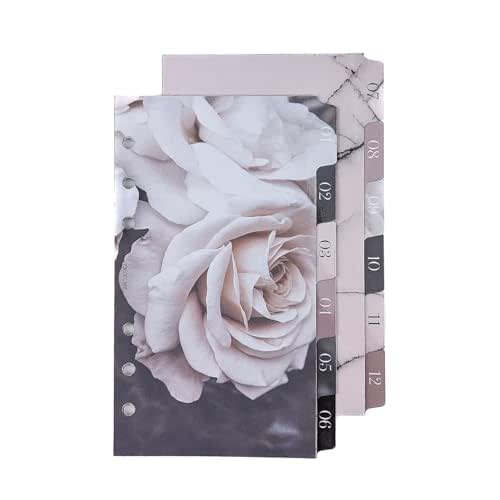 Amazon.com: Personal Six Ring Planner Dividers, Floral Tabbed Planner ...