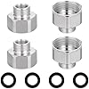 Amazon.com: 4PCS Faucet to Hose Adapter Water Line Adapter, 1/2 Female ...