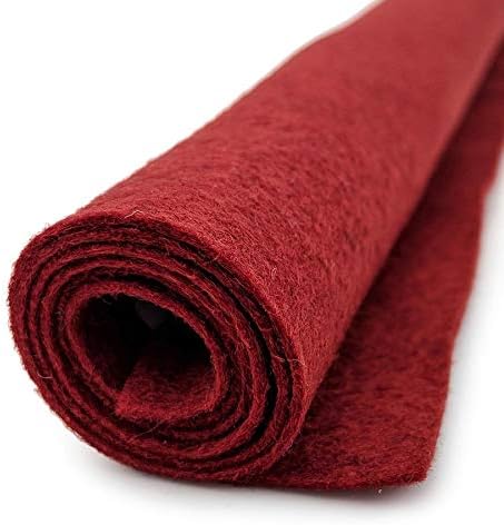 Amazon.com: Rustic Crimson Red - Wool Felt Giant Red Felt Sheet - 35% ...