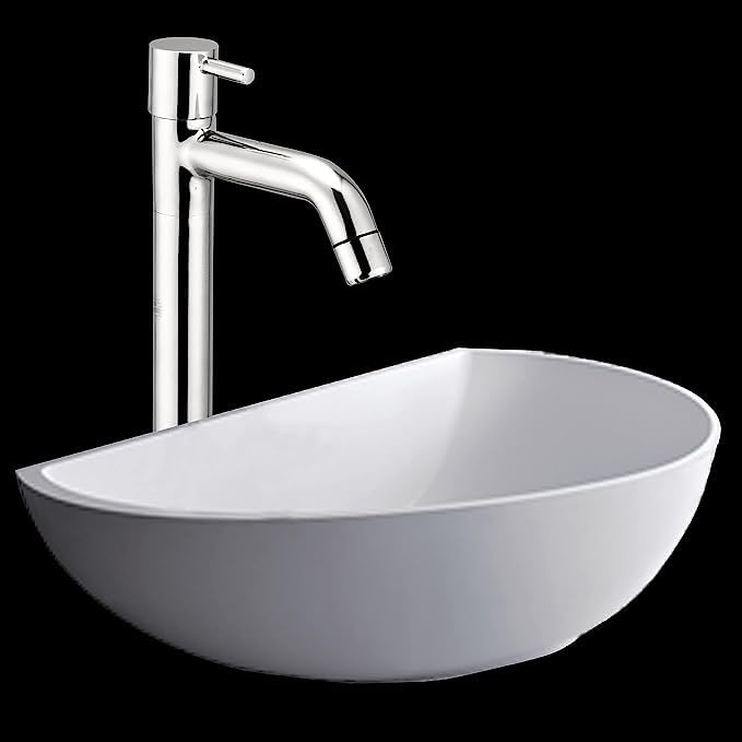Wash Basin Tap Extended - 12 Inches Long Pillar Faucet - for Counter ...