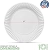 Amazon.com: Stock Your Home 6-Inch Paper Plates Uncoated, Everyday ...