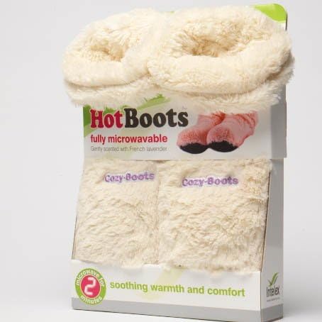 Intelex Microwave Aroma COZY HOT BOOTS in Cream size 3-7 : Amazon.co.uk ...