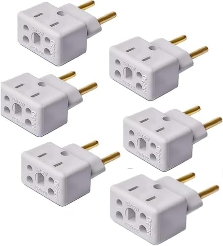 Kit 6 Adaptadores Tomadas Bob Esponja Benjamin 10A 20A Plug Pino Grosso ...