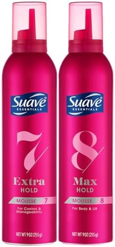 Amazon.com: Suave Max Hold 8 - Volumizing Mousse for Fine, Wavy & Curly ...