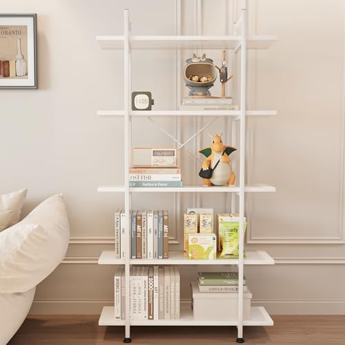 Amazon.com: OSCHF 5-Tier Wooden Open Bookcase - Modern Display ...