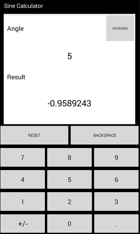 Sine Calculator - App on Amazon Appstore