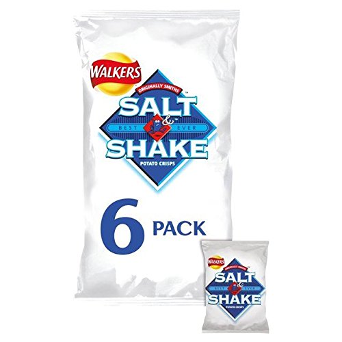 Amazon.com: Walkers Salt & Shake Crisps 24g x - 6 per pack (0.32lbs ...