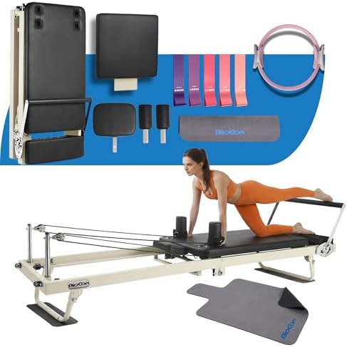 Amazon.com : BIOCOR 3RD Gen 92" Extended Pilates Reformer, Foldable ...