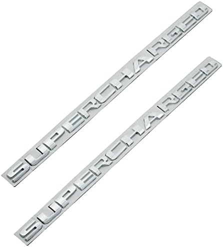 Amazon.com: 2X Supercharged Letter Emblem Metal Badges Nameplate Logo ...
