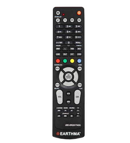 EARTHMA UNIVERSAL ONE FOR ALL REMOTE URC-ER226 BLACK-FOR TVS, DISHTVS ...