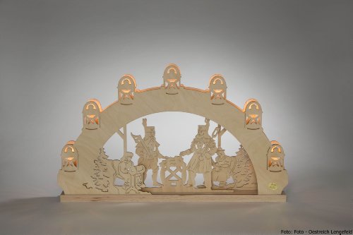 Schwibbogen, a German Christmas Light Arch from the Erzgebirge