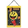 Amazon.com: Pac-Man Jumping Hanging Wood Wall Decor - Fun Pac-Man Sign ...