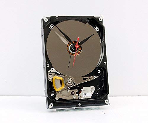 Amazon.com: computer parts clock, Recycled Computer Hard Drive Clock ...