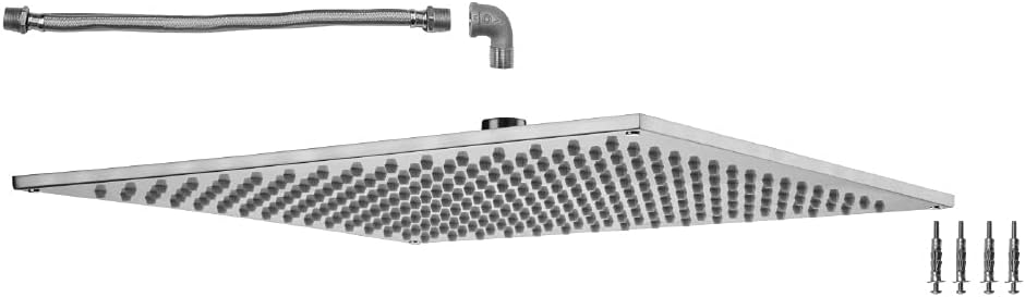 Amazon.com: 16" x 16" Square Flush Mount Rain Machine : Jaclo: Patio ...