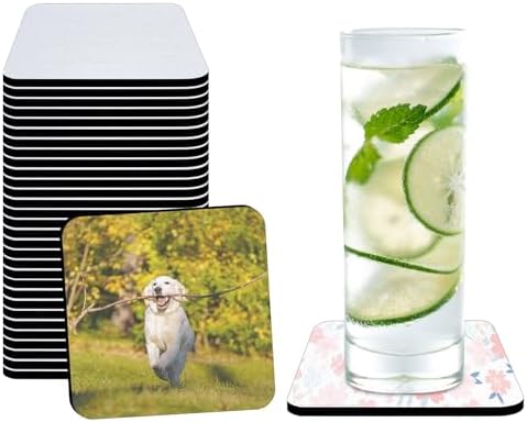 Amazon.com: Cunhill 35 Pieces Square Sublimation Blanks Coasters Bulk 3 ...