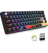 SOLIDEE Wireless Keyboard and Mouse Combo,Retro Typewriter Keyboard,2 ...