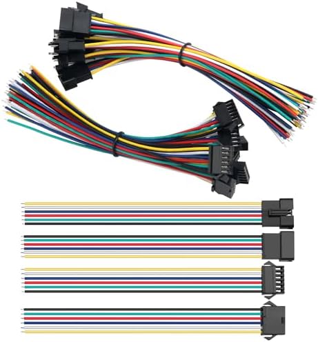 Lyeteung 8 Pairs Mini Micro JST-SM Plug Connector, JST 6 Pin Micro ...