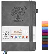 Amazon.com : PERCUN Lined Journal Notebook for Men & Women,200 Pages A5 ...