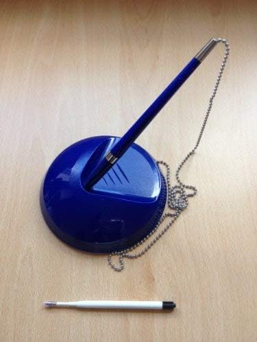 NEO+ Quality Reception Pen Desk Set On Chain With Stand - Black Counter ...