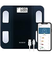 Amazon.com: NUTRI FIT Bathroom Weighing Scale for Body Weight and Fat ...