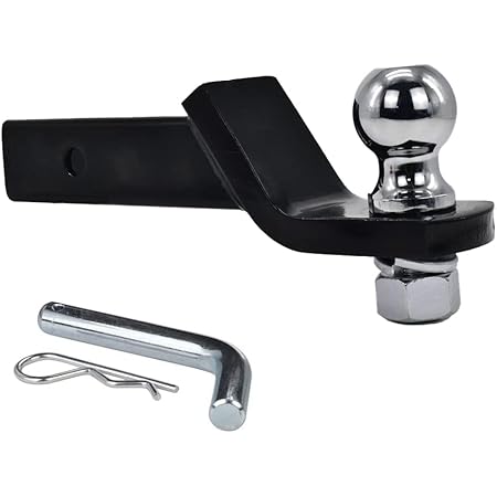 Amazon.com: Trailer Hitch Ball Mount with 2-Inch Ball & Hitch Pin ...