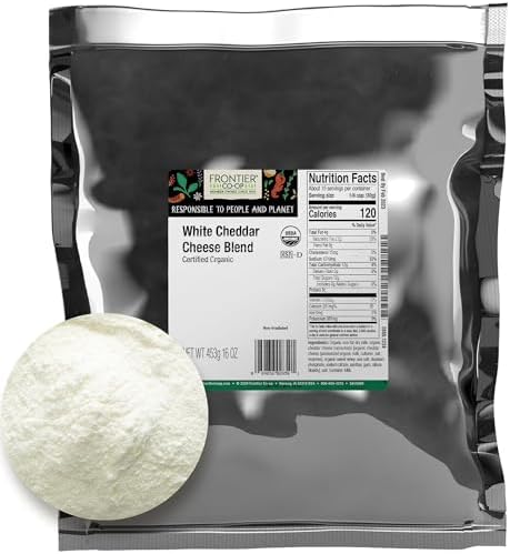 Amazon.com: Frontier Co-op White Cheddar Cheese Powder, 1lb Bulk Bag ...