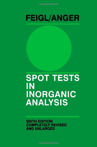 Spot Tests in Inorganic Analysis: Feigl, F., Anger, V.: 9780444409294 ...