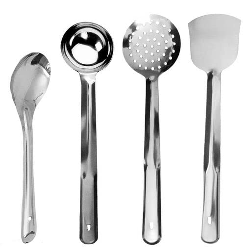 Buy Stainless Steel Big Size Laddle Cooking Spoon,Stainless Steel Heavy ...