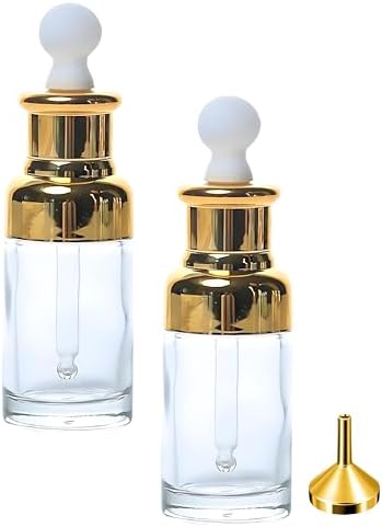 Amazon.com: Luxury Clear Glass Dropper Bottles - Thick 1oz (30ml ...